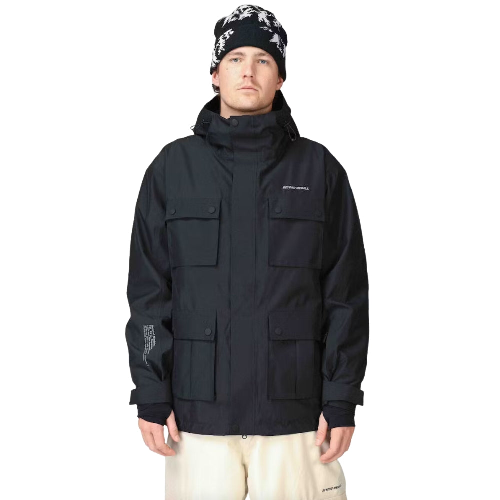 Beyond Medals Cargo Jacket Black – Stoked Boardshop