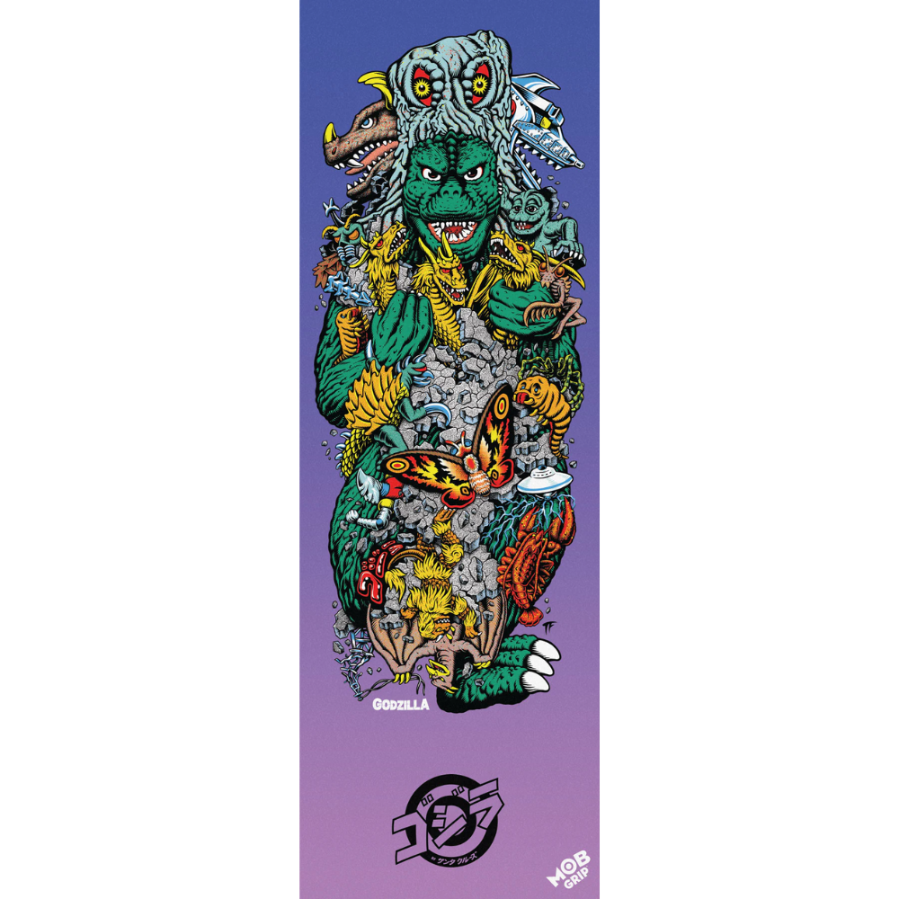 Mob Grip Godzilla Kaiju Roskopp 11" Griptape – Stoked Boardshop