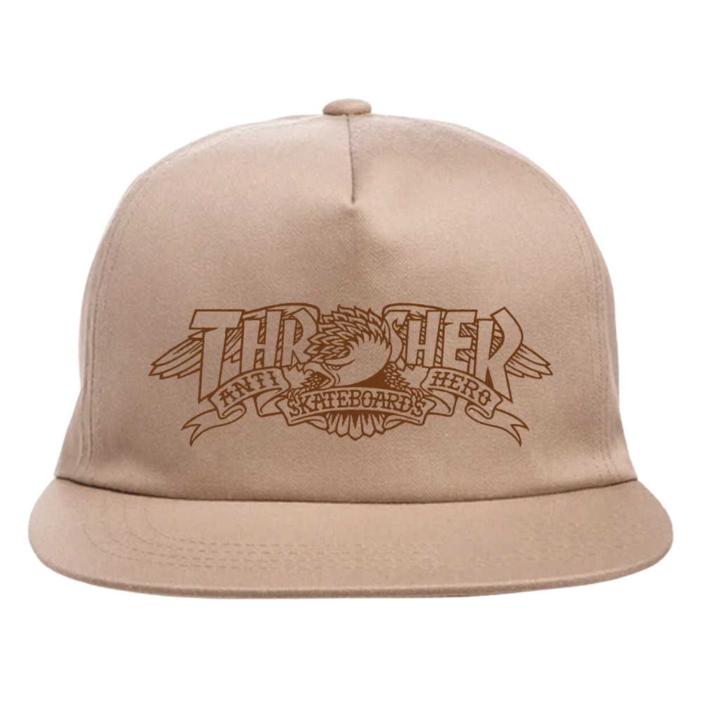 Thrasher Mag Banner Snapback Khaki – Stoked Boardshop