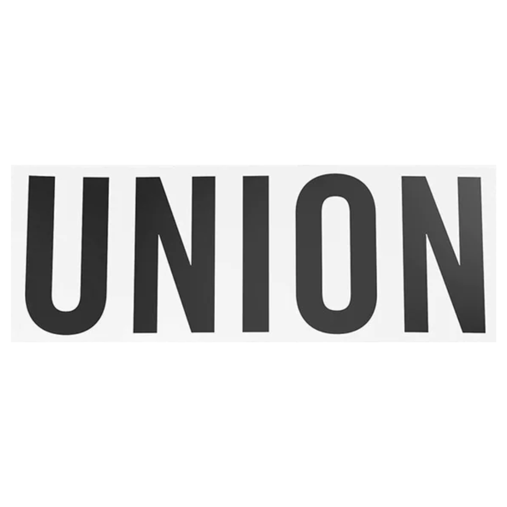 Union Box Logo Sticker White – Stoked Boardshop