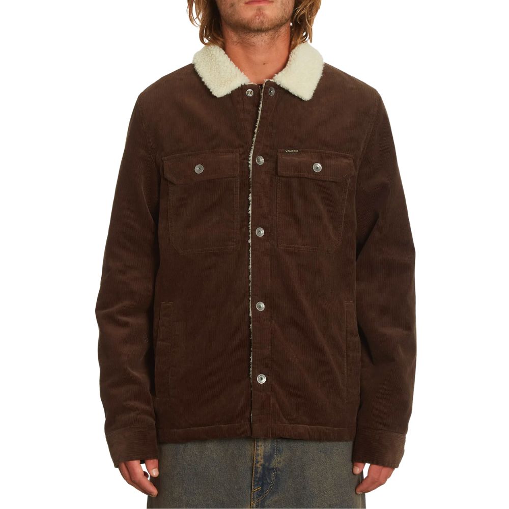 Volcom Keaton Jacket Dark Brown – Stoked Boardshop